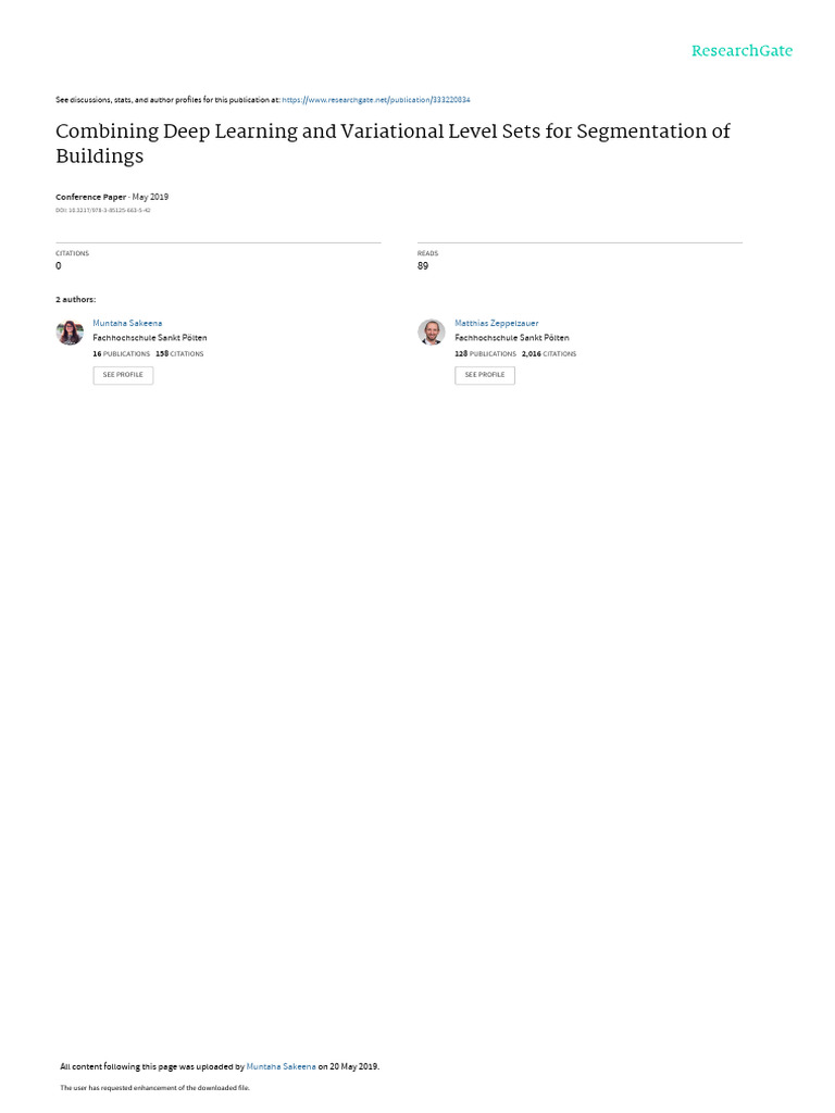 Combining Deep Learningand Variational Level Setsfor Segmentationof ...