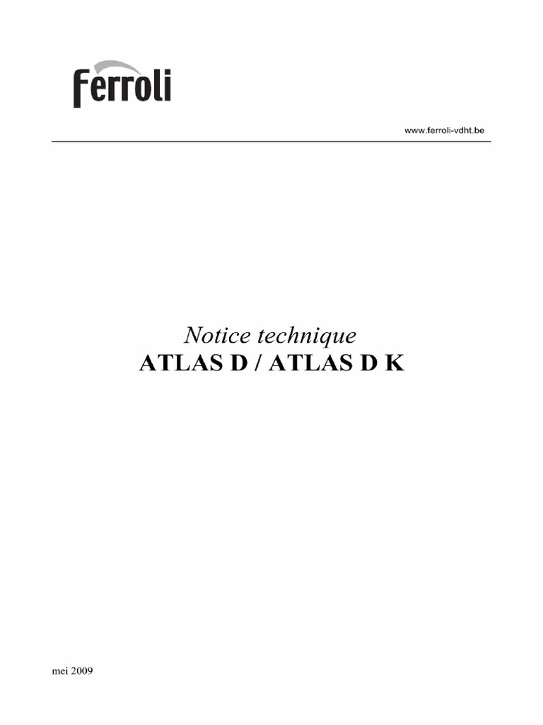 Atlas D Technische Handleiding FR | PDF