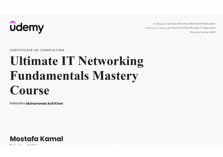 Udemy Certificate | PDF