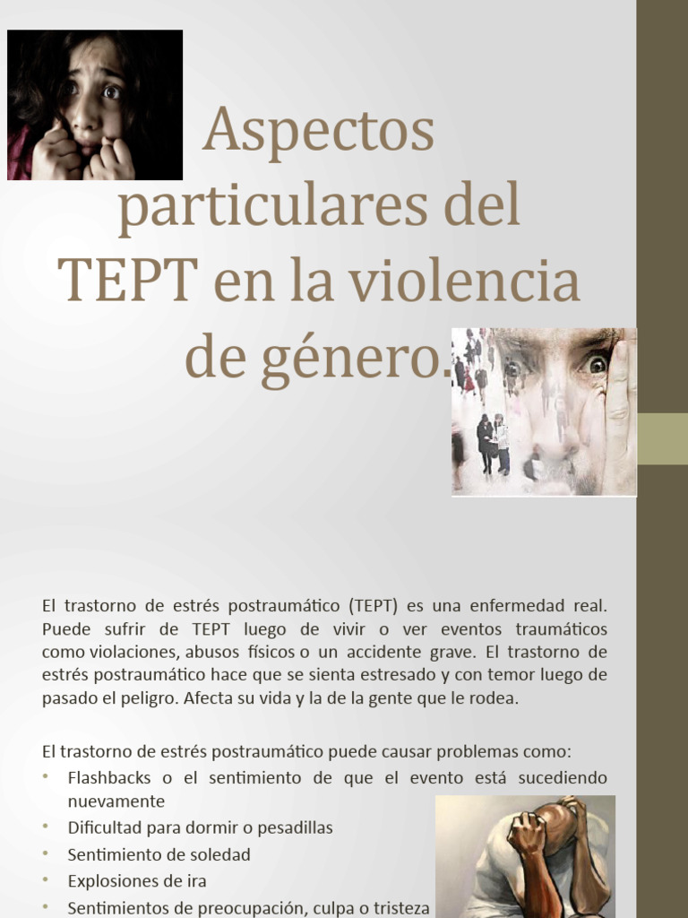 TEPT y violencia de género: efectos y causas | PDF | Trauma psicólogico ...
