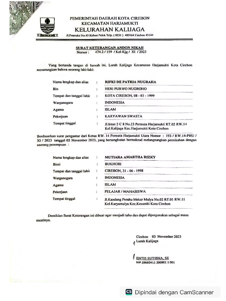 Surat p3n | PDF