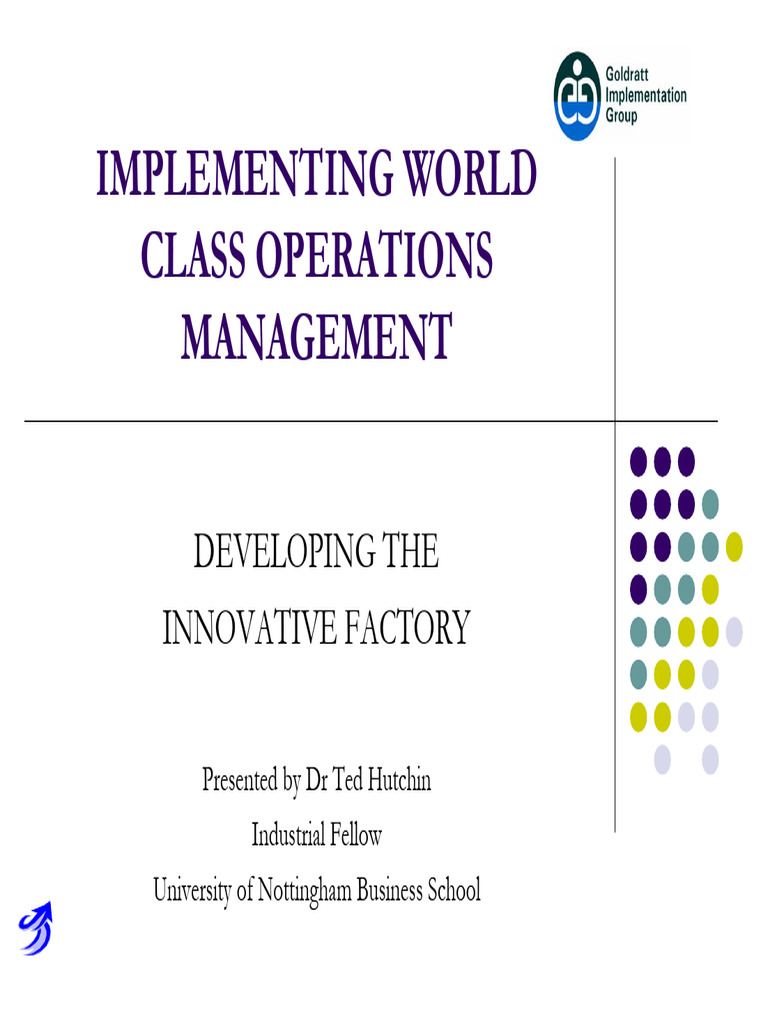 Implementing World Class Manufacturing | PDF | Economies | Business Implementing World Class Manufacturing | PDF | Economies | Business