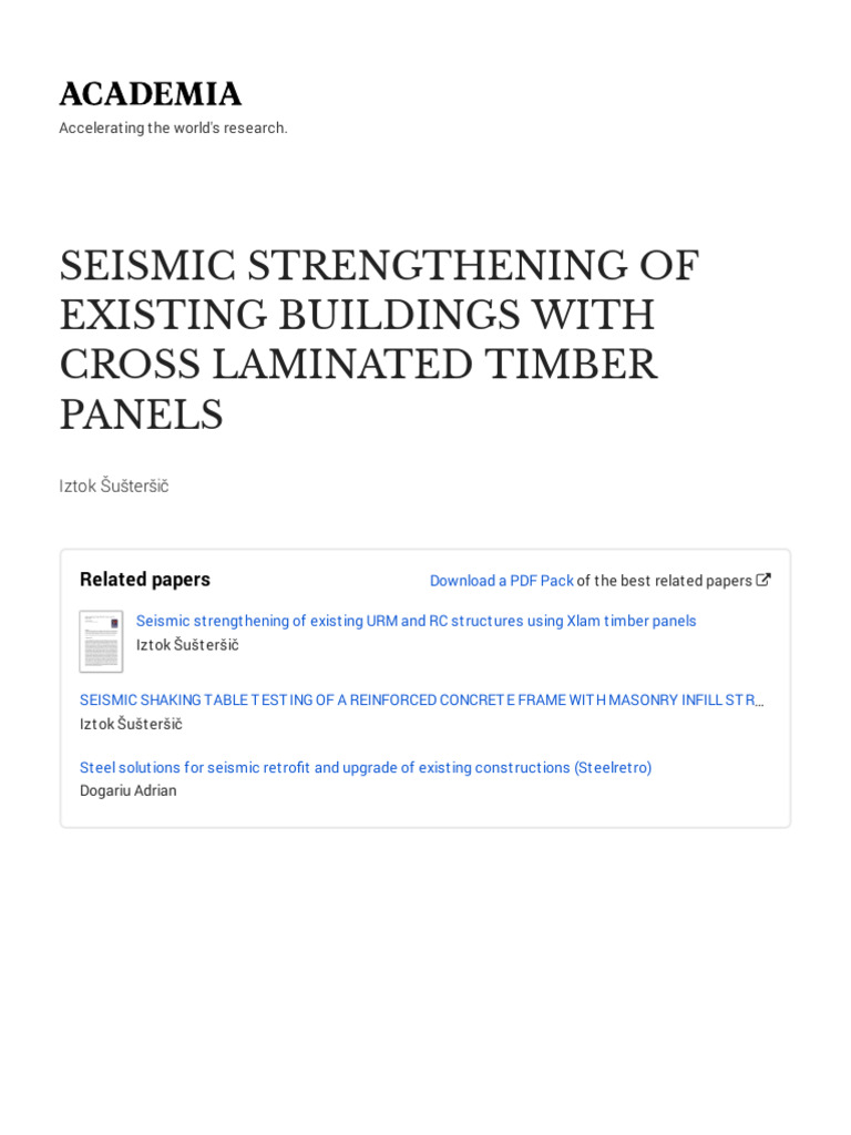 Seismic Strengthening of Existing Buildi20160207 11053 Ts2466 With ...