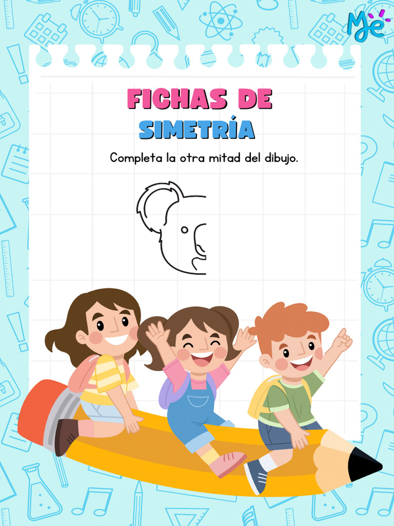 Fichas de Simetria Completa y Colorea 2 Primaria | PDF