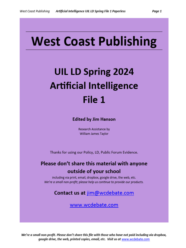 Artificial Intelligence Uil File1 Paperless | PDF | Artificial ...