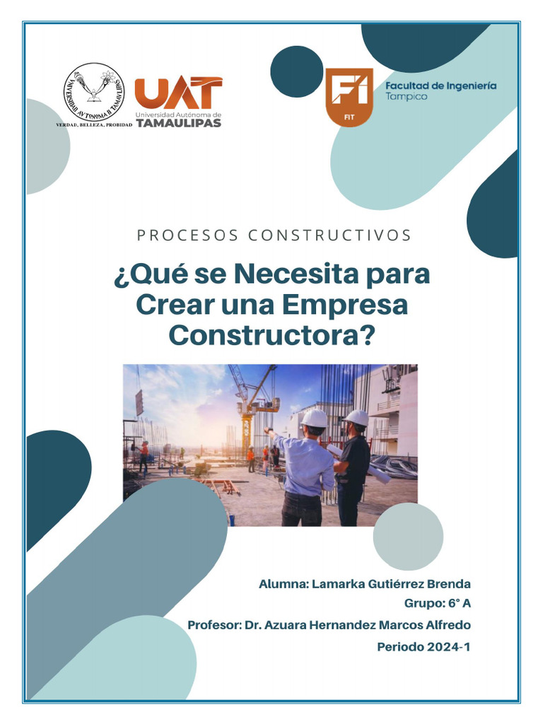 Cómo Crear una Constructora Exitosamente | PDF | Business | Plan de ...