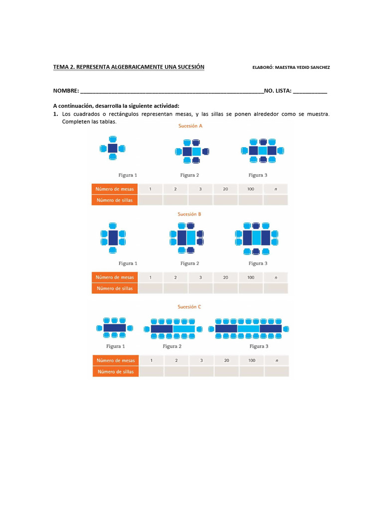 Matemáticas 2. Sucesiones Cuadraticas | PDF | Matemáticas