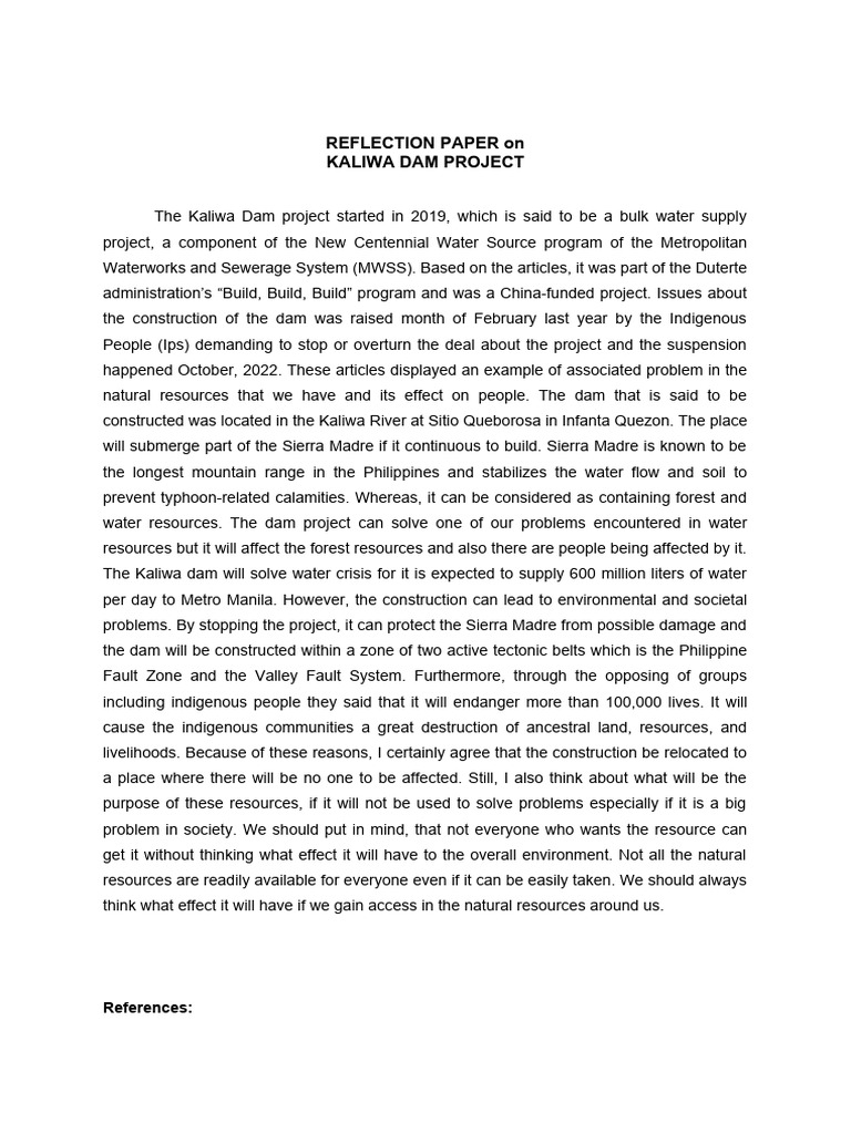 Ensci Reflection Paper | PDF | Natural Environment | Earth Sciences
