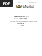 Economics Grade 10 Eclassroom Term 3 Notes | PDF | Taxes | Mining