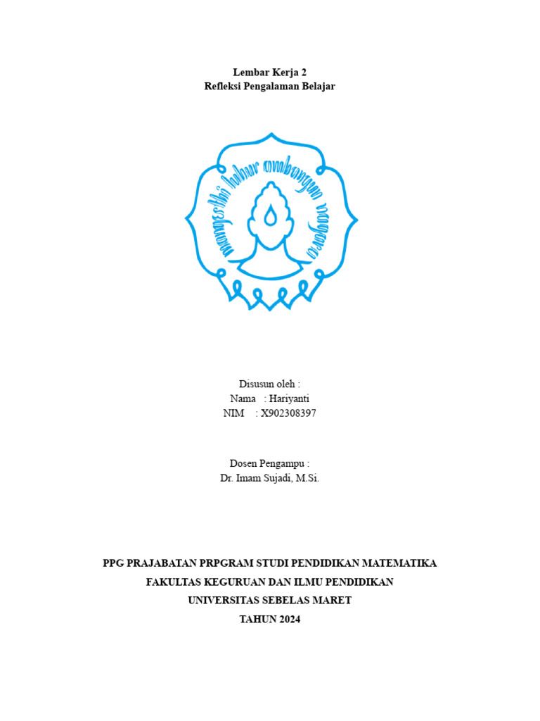 Jurnal Refleksi - Hariyanti - Seminar PPG | PDF | Karier & Perkembangan | Pengembangan Diri