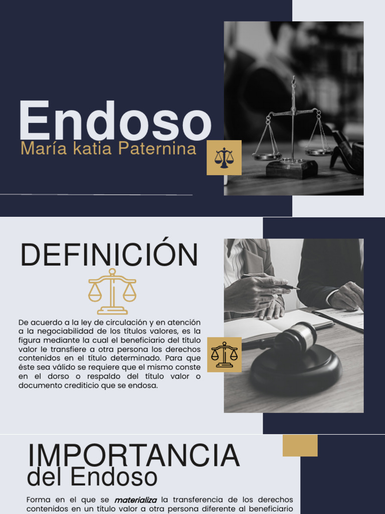 El Endoso Diapositivas Nuevas | PDF