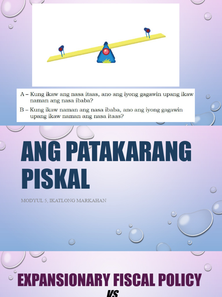 AP9 - Q3 - Module 5 - PATAKARANG PISKAL | PDF