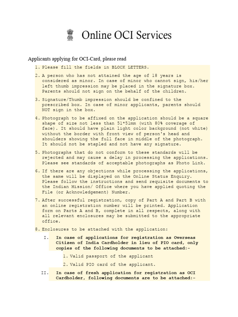 Instructions For Filling Application Form | Download Free PDF ...