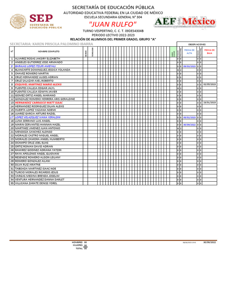 Listas Actualizadas 1 2 3 Abc | PDF