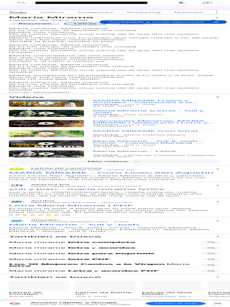 Letras de Yuli y Josh María Mírame - Buscar Con Google | PDF