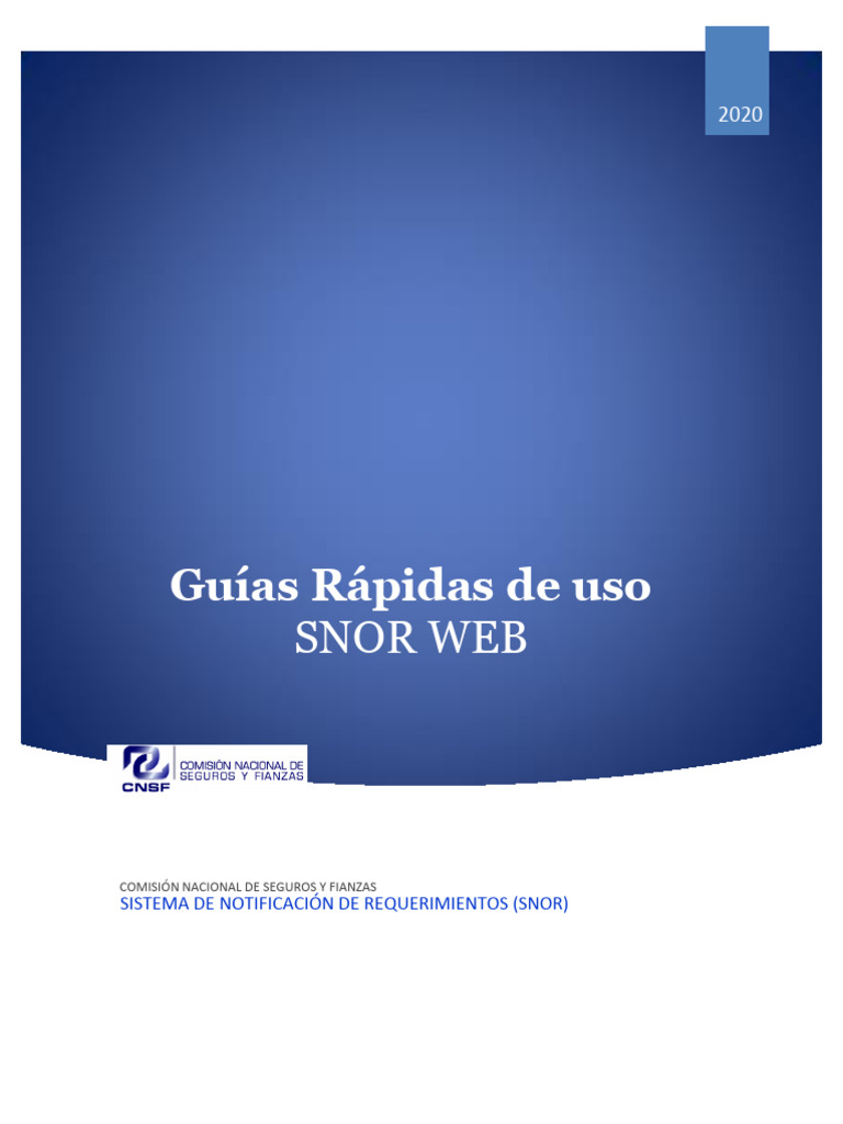 Guia Rapida SNOR Web v1.0 | PDF | Contraseña | Usuario (informática)