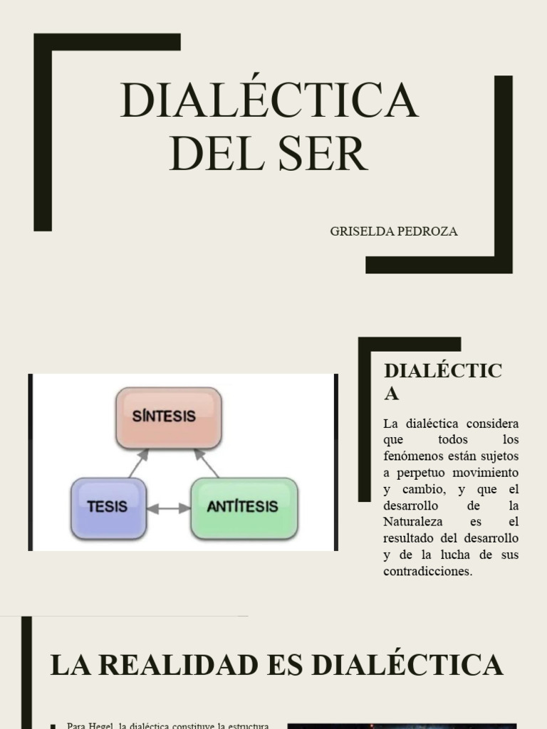 Autociencia y Dialéctica Hegeliana | PDF | Dialéctico | Conciencia