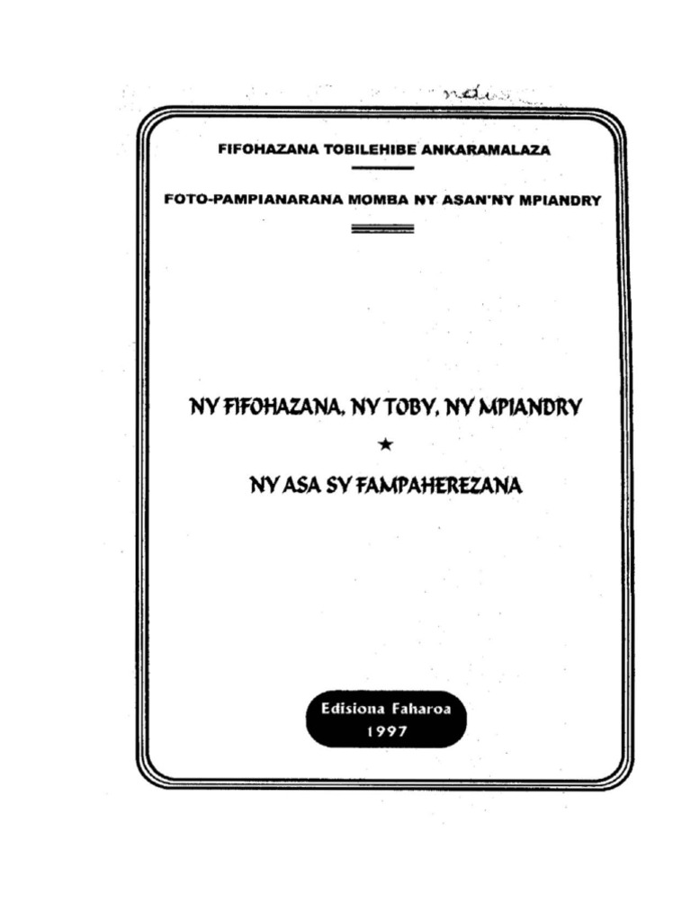 Boky Manga - Toby Lehibe Ankaramalaza VM | PDF