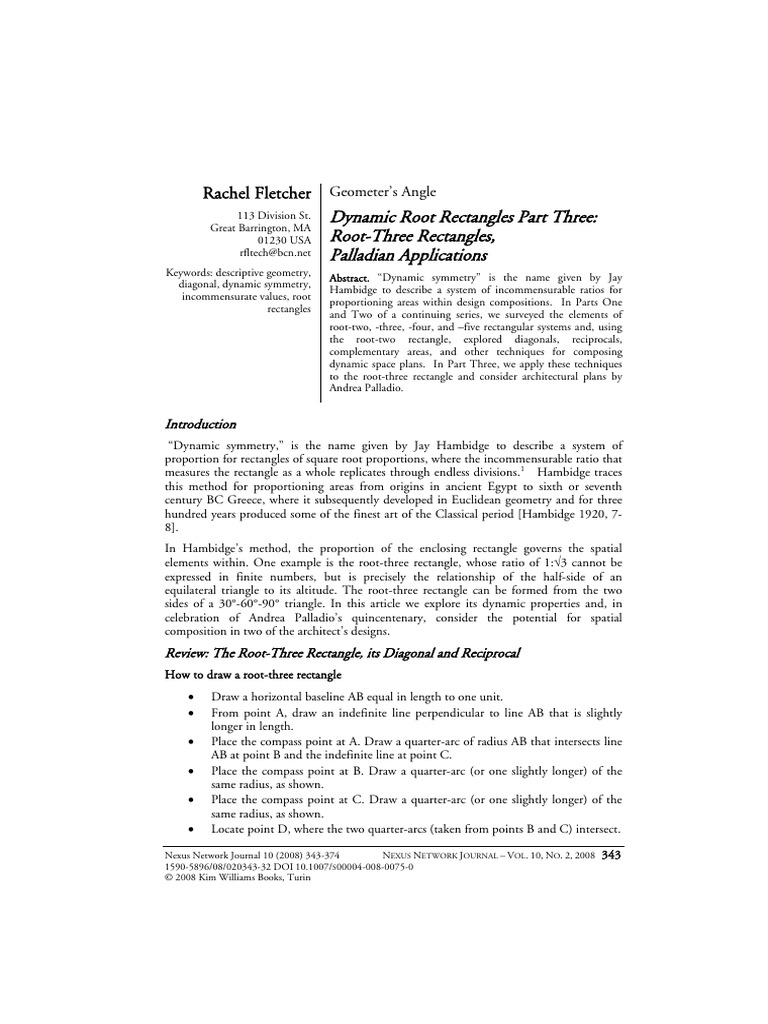 Dynamic Root Rectangles: Root-Three Analysis | PDF | Rectangle | Area