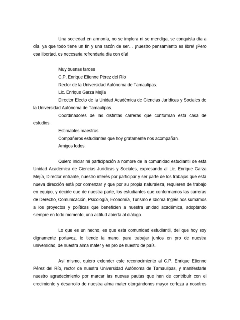 discurso director | PDF