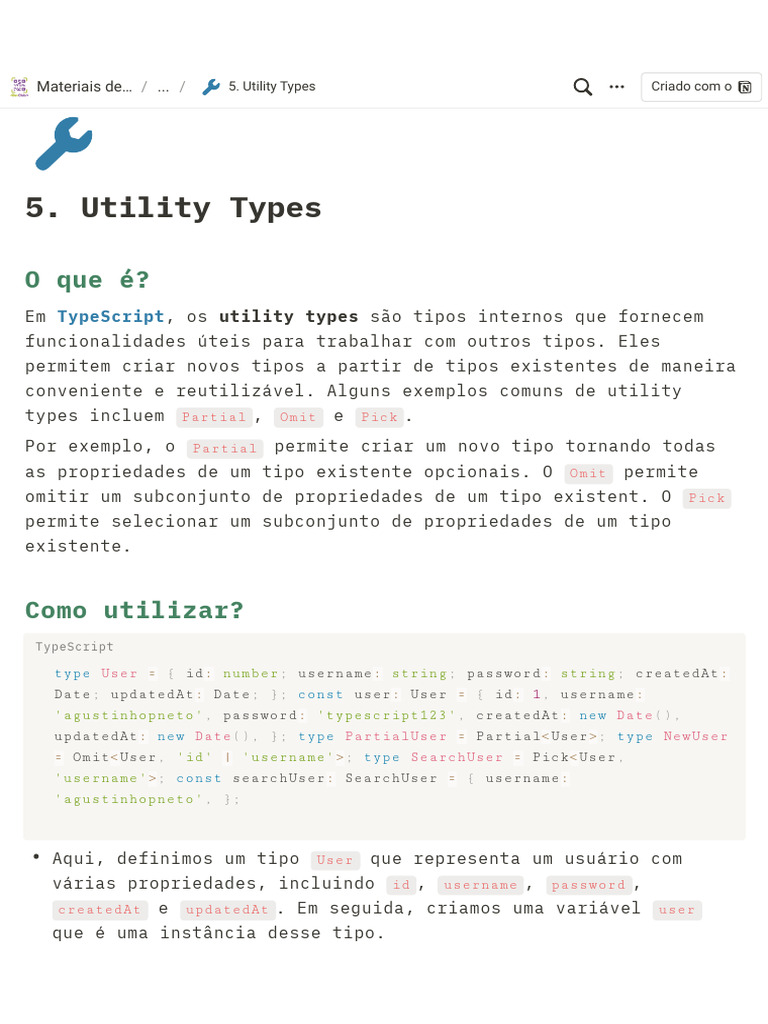 5 Utility Types Typescript | PDF