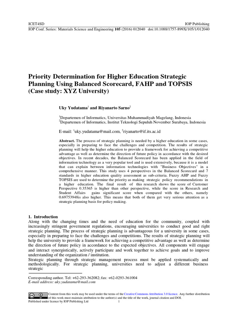 Priority Determination For Hig | PDF | Strategic Management | Strategic ...