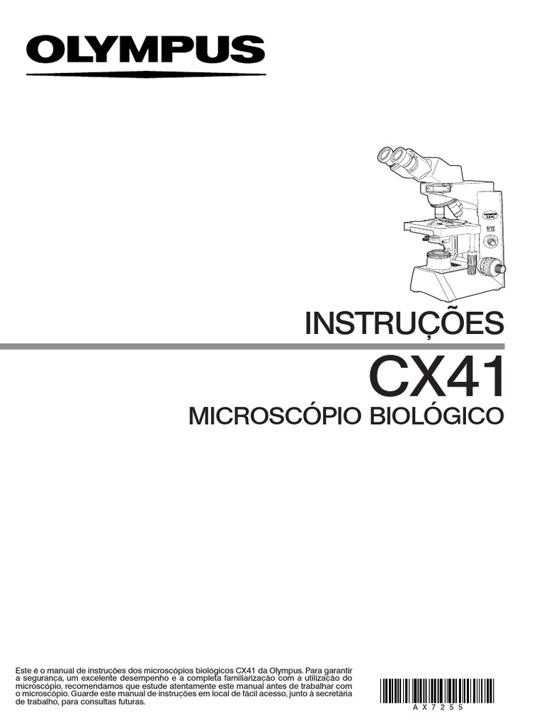 Manual Microscopio Optico Olympus | PDF | Abertura | Ótica