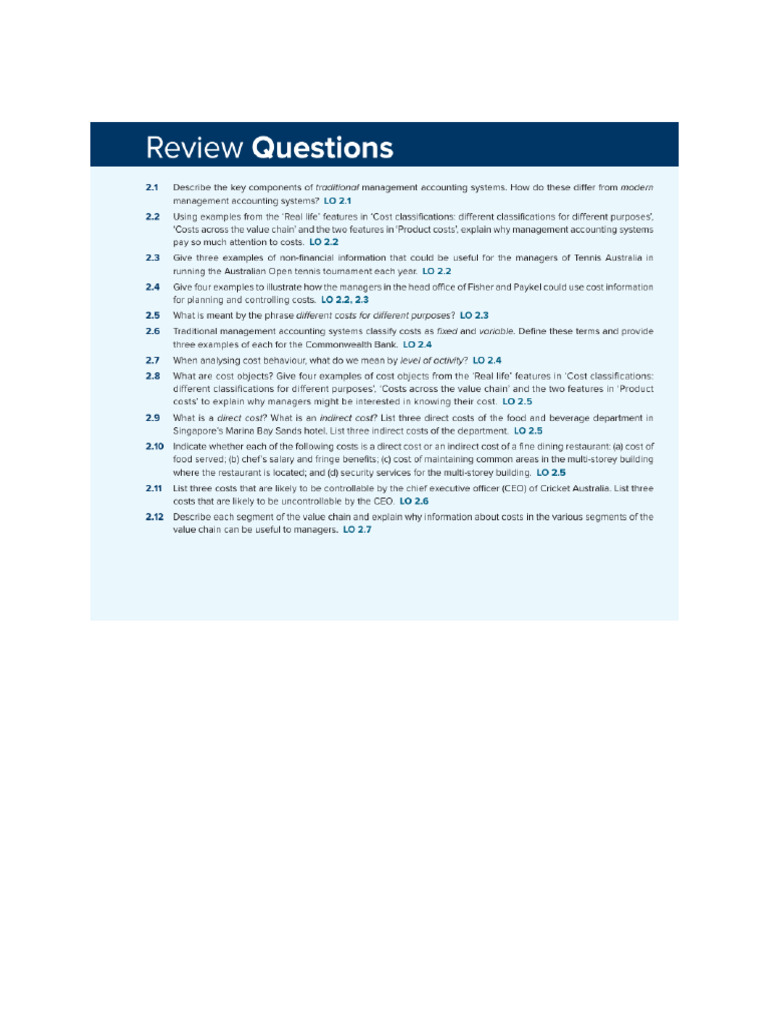 Review Question 2 | PDF