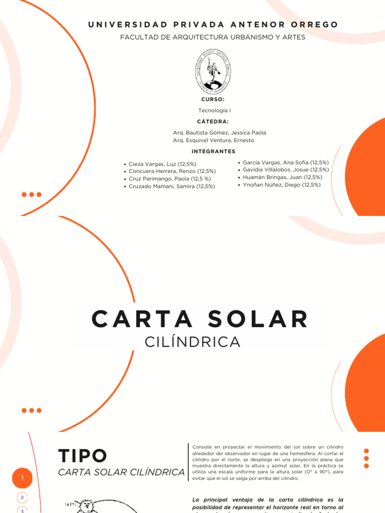 Carta Solar Cilíndrica | Descargar gratis PDF | Ángulo | Vector Euclidiano