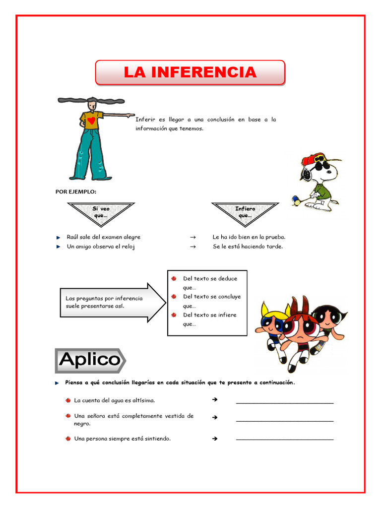 Ejercicios de Inferencia | PDF | especia | Imperio Inca
