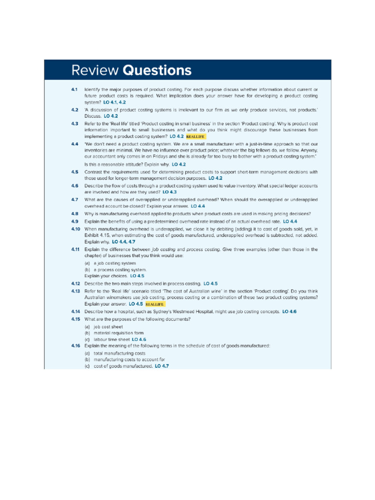 Review Question 4 | PDF