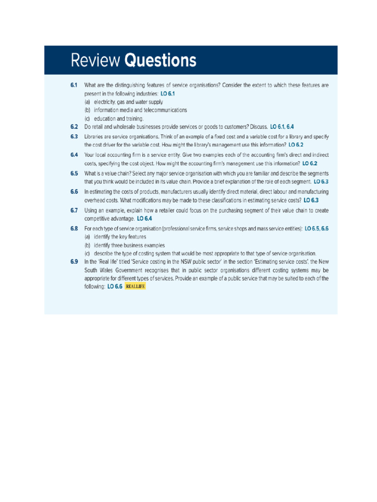 Review Question 6 | PDF