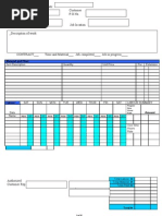 Job Card Template | PDF