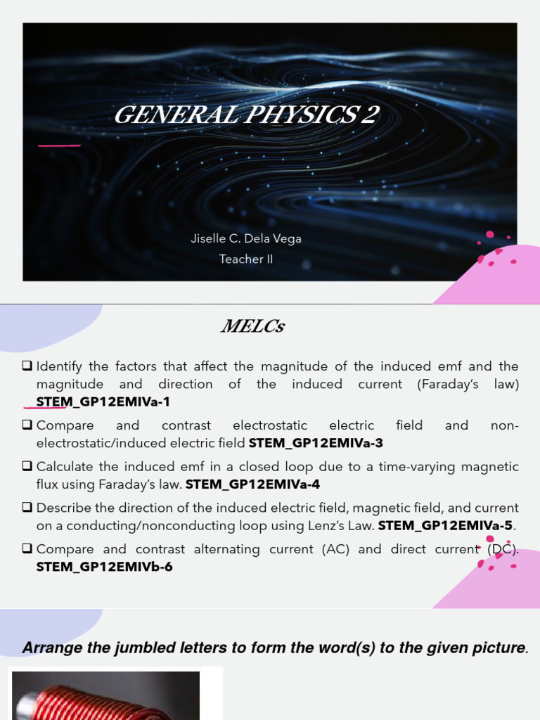 Gen P6 2 Reviewer | PDF | Electromagnetic Induction | Electromagnetic ...