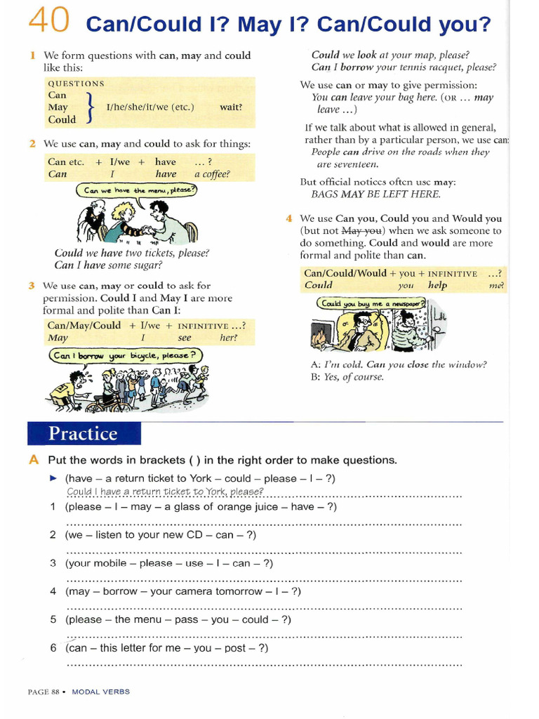 Can, Could, May | PDF