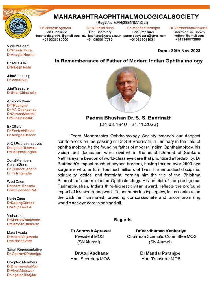 MOS Letter 30 Nov 2023 | PDF