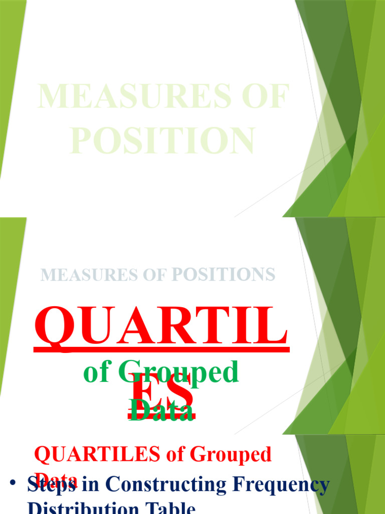 Quartiles of Grouped Data | Download Free PDF | Quartile | Logarithm