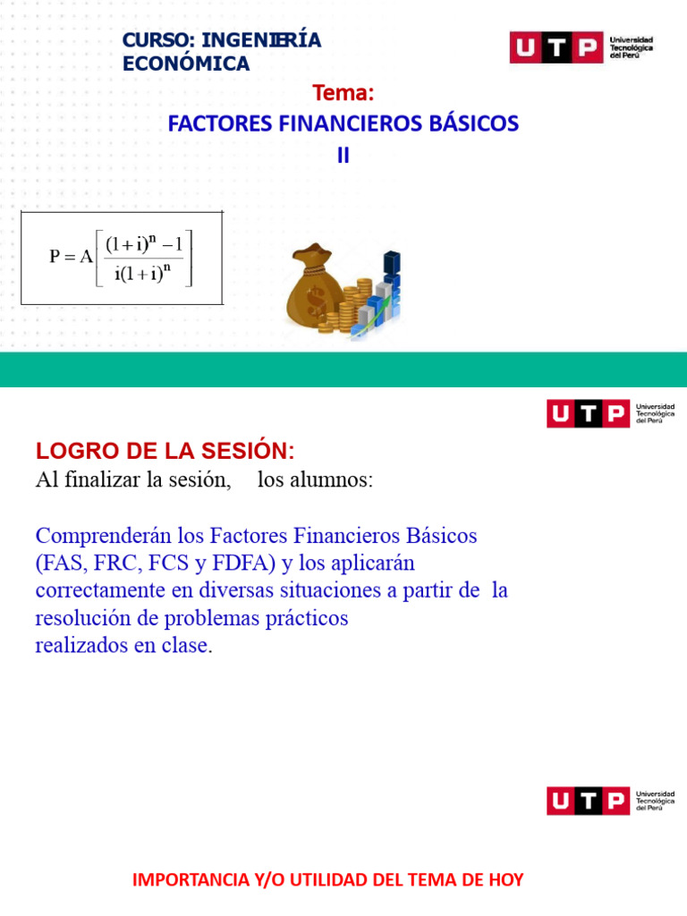 S7 Factores Financieros Básicos Ii | PDF | Dinero | Economias
