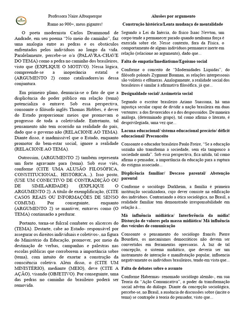 Modelo Coringa de Redação | PDF | Ministério (departamento ...