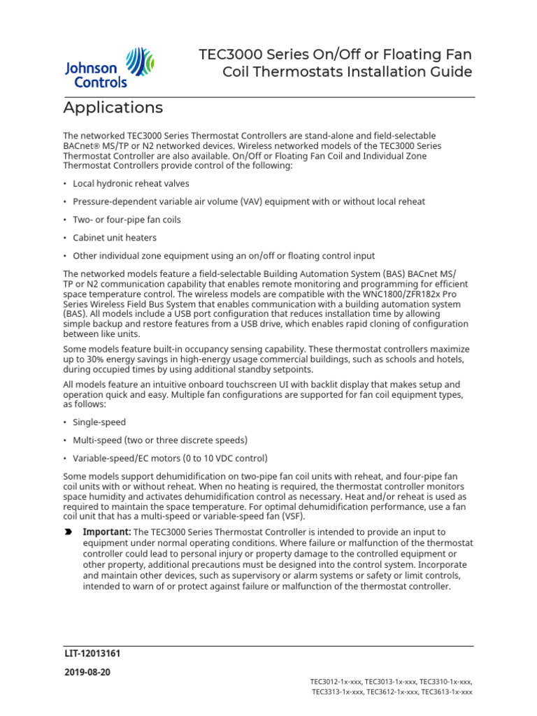 Tec3000 Series | Download Free PDF | Thermostat | Usb Flash Drive