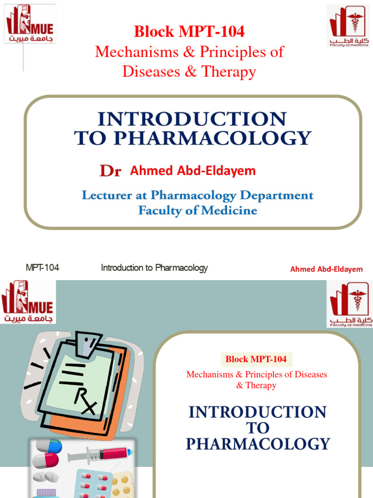 Lecture 1 Introduction to Pharmacology | PDF | Pharmacology ... Lecture 1 Introduction to Pharmacology | PDF | Pharmacology ...