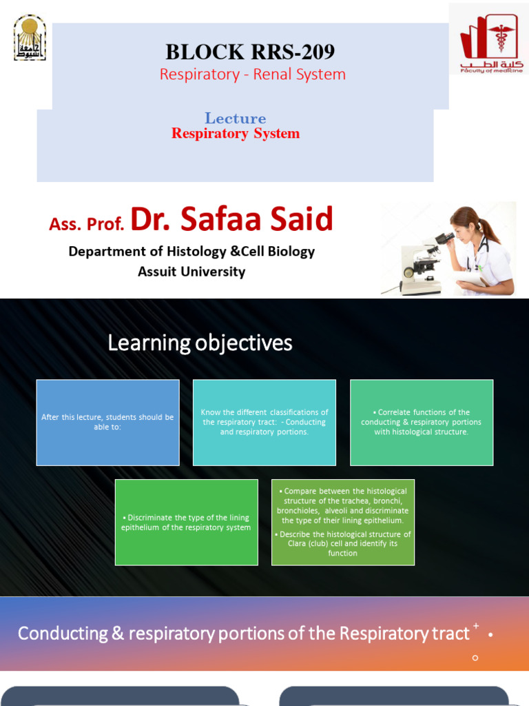 Respiratory Lect1 240210 213802 | PDF | Respiratory Tract | Larynx