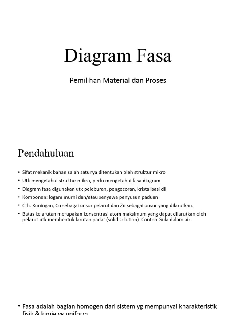 Diagram Fasa dan Proses Material | PDF