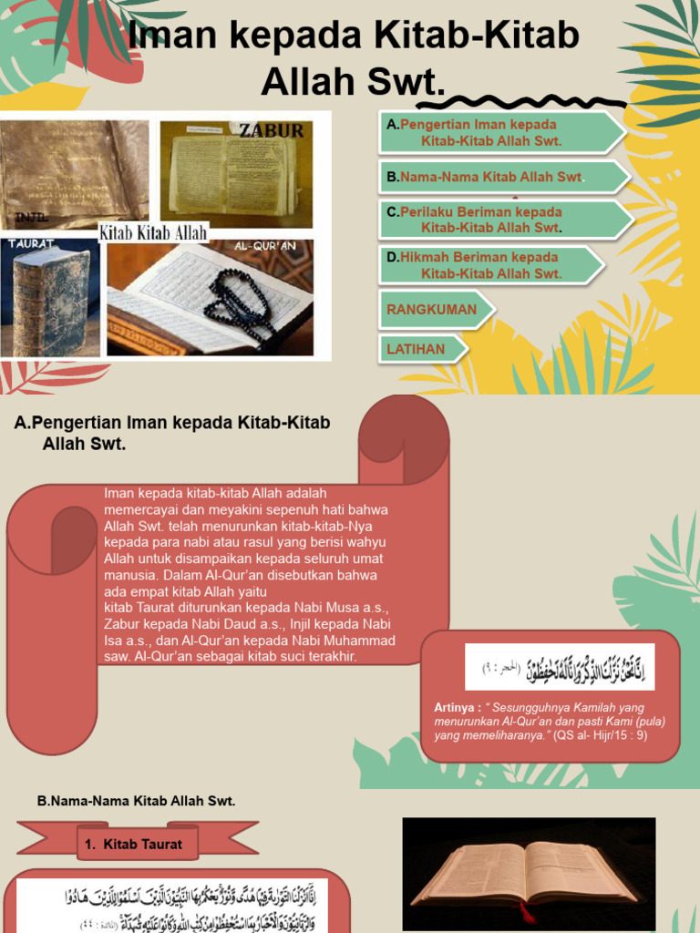 BAB 01 Iman Kepada Kitab-Kitab | PDF