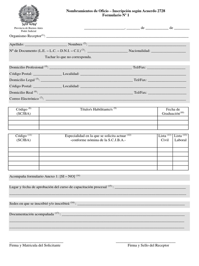 Formulario 2728 | PDF | Judicaturas | Gobierno