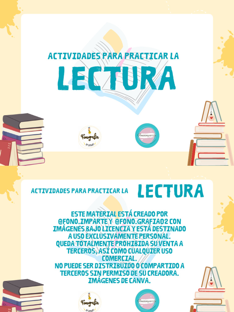 Actividades para Practicar La Lectura | PDF