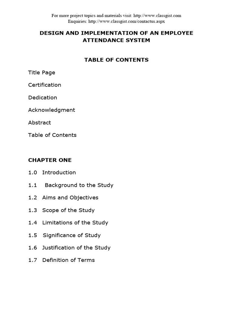 Employee Attendance System Design Guide | PDF | Computer Program ...