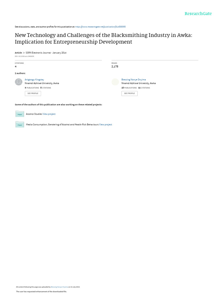 Awka Blacksmithing: Tech Challenges | PDF | Heat Treating ...