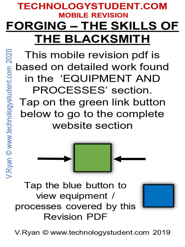 Forging - The Skills of The Blacksmith Author V.ryan | Download Free PDF | Forge | Blacksmith