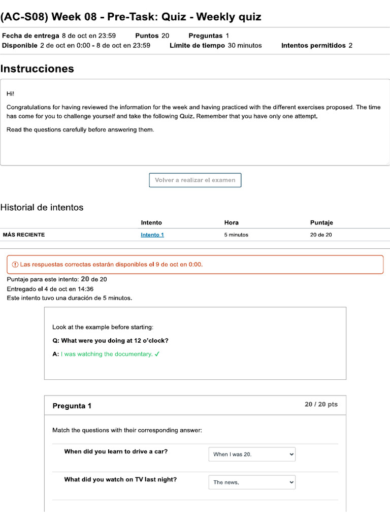 (AC-S08) Week 08 - Pre-Task Quiz - Weekly Quiz | PDF